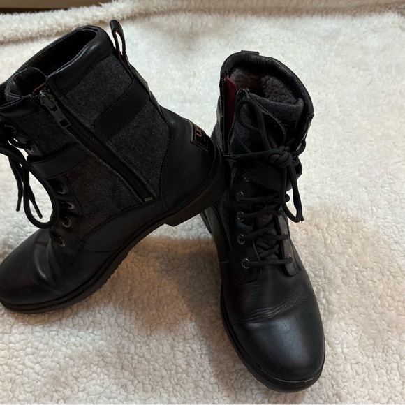 UGG | Shoes | Ugg Black Combat Moto Boots With Laceup Design | Poshmark